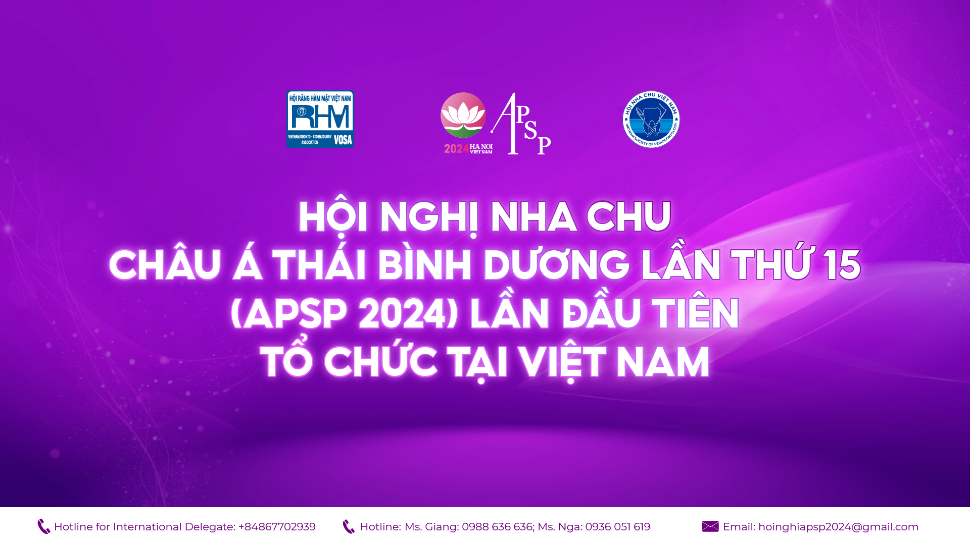 Hội nghị Nha chu Châu Á Thái Bình Dương lần thứ 15 (APSP 2024) lần đầu ...